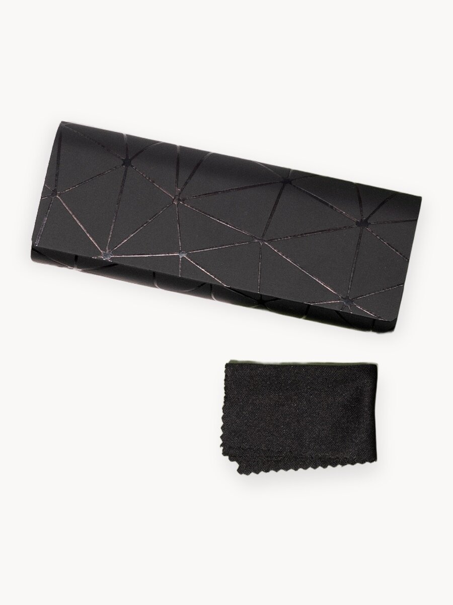 Футляр для очков жесткий на магните, мужской, женский, черный