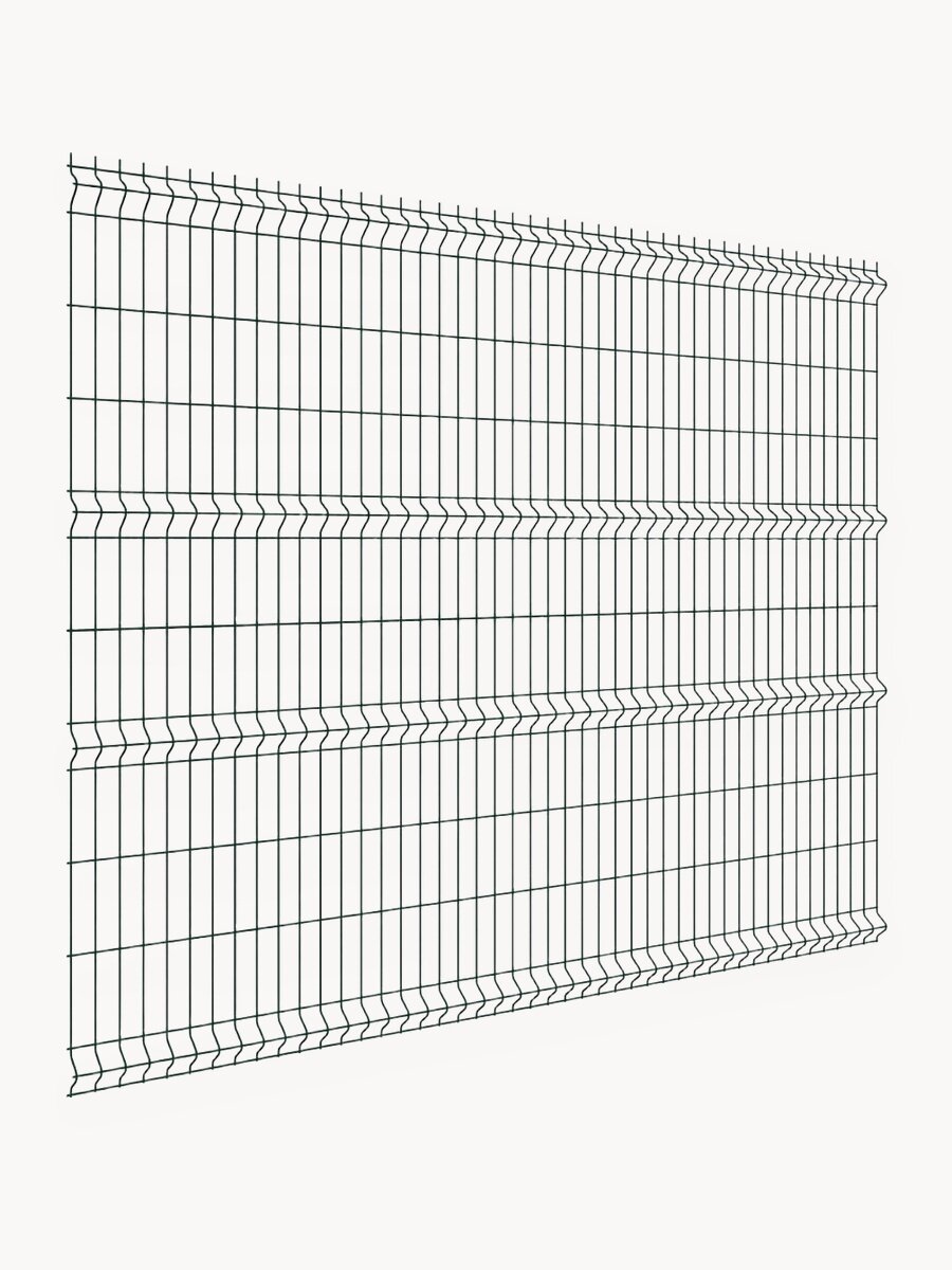 Секция заборная 3D Light 2030х2500 мм d3,5 мм ячейка 55х200 мм зеленая RAL 6005 Grand Line
