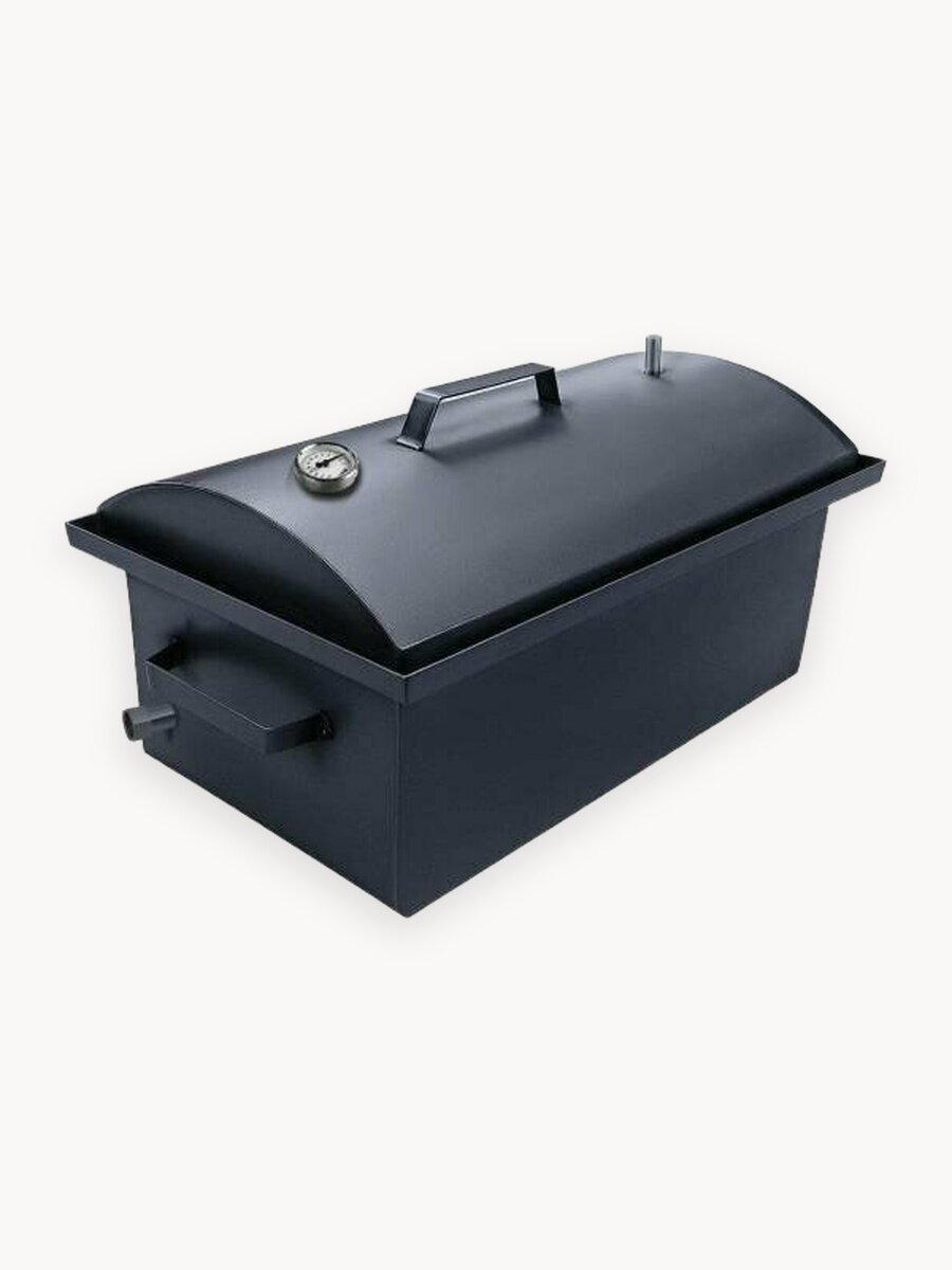 Коптильня горячего и холодного копчения из стали 3мм двухъярусная с гидрозатвором