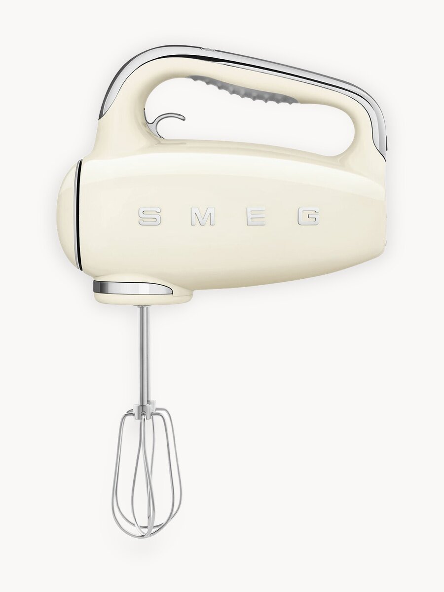 Миксер Smeg HMF01CREU, 250Вт, ручной, 6 насадок, ABS пластик/нержавеющая сталь