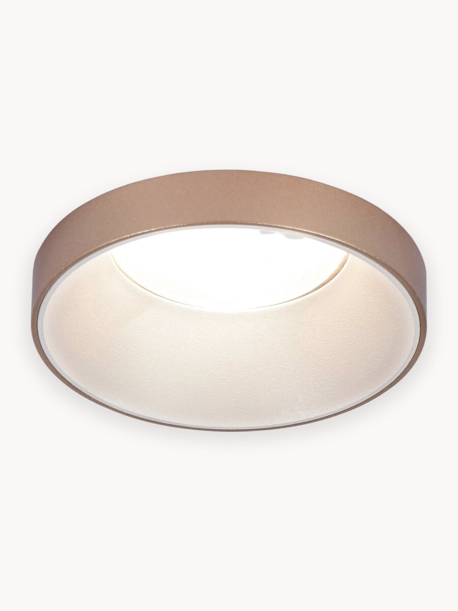 Встраиваемый точечный светильник Elektrostandard Discus 112 MR16, GU10, 50 Вт, цвет белый/золото