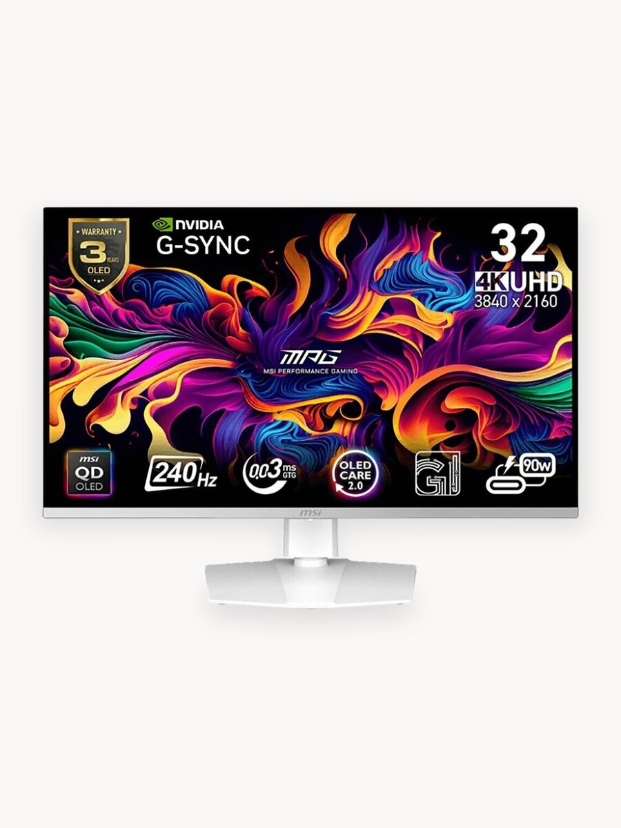 31.5" Монитор MSI MPG 321URXW QD-OLED, OLED, 3840x2160, 240 Гц (9S6-3DD29A-051)