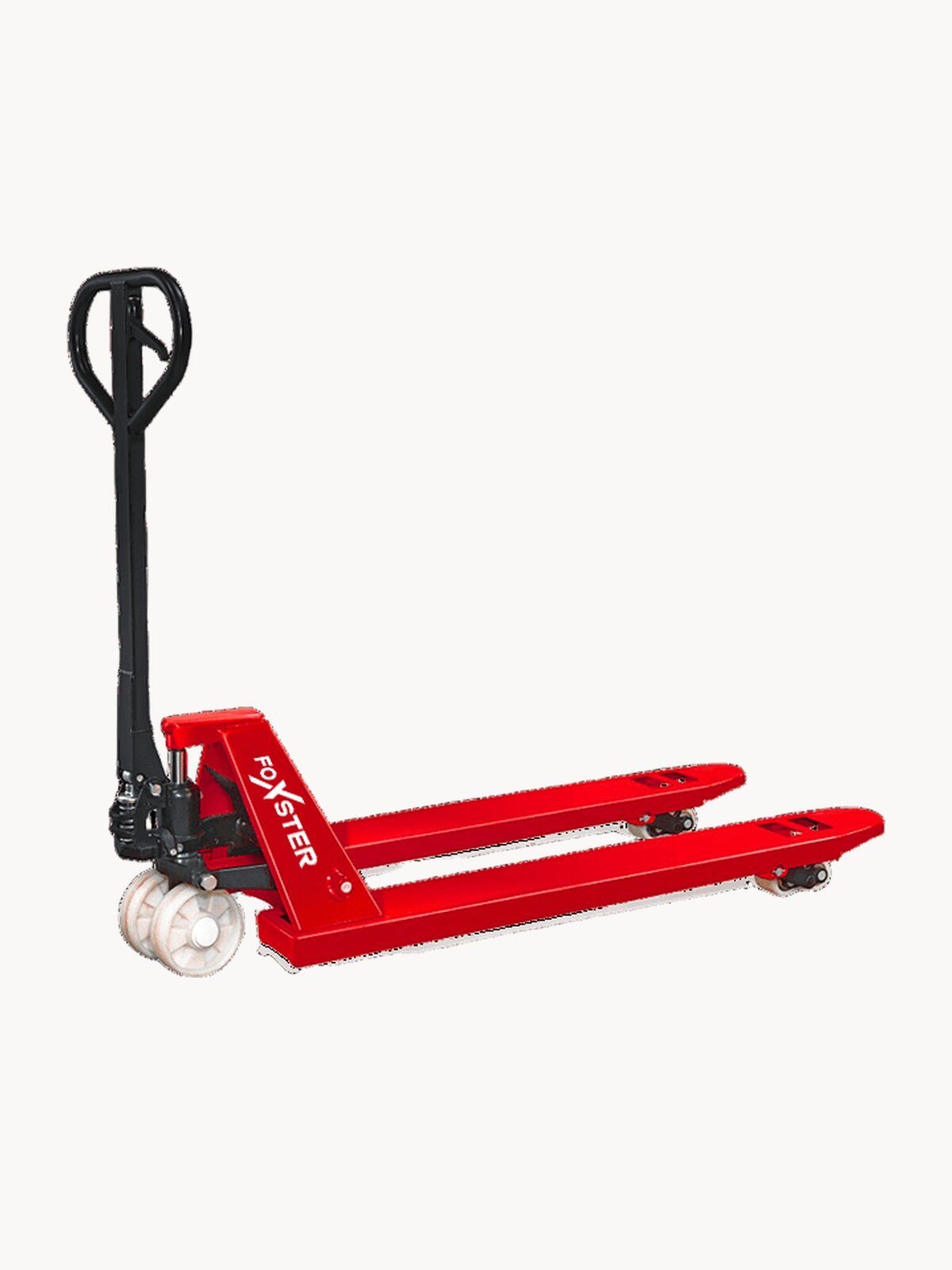 Гидравлическая тележка FOXSTER JC20, грузоподъемность 2000кг, сдвоенные ролики, нейлон