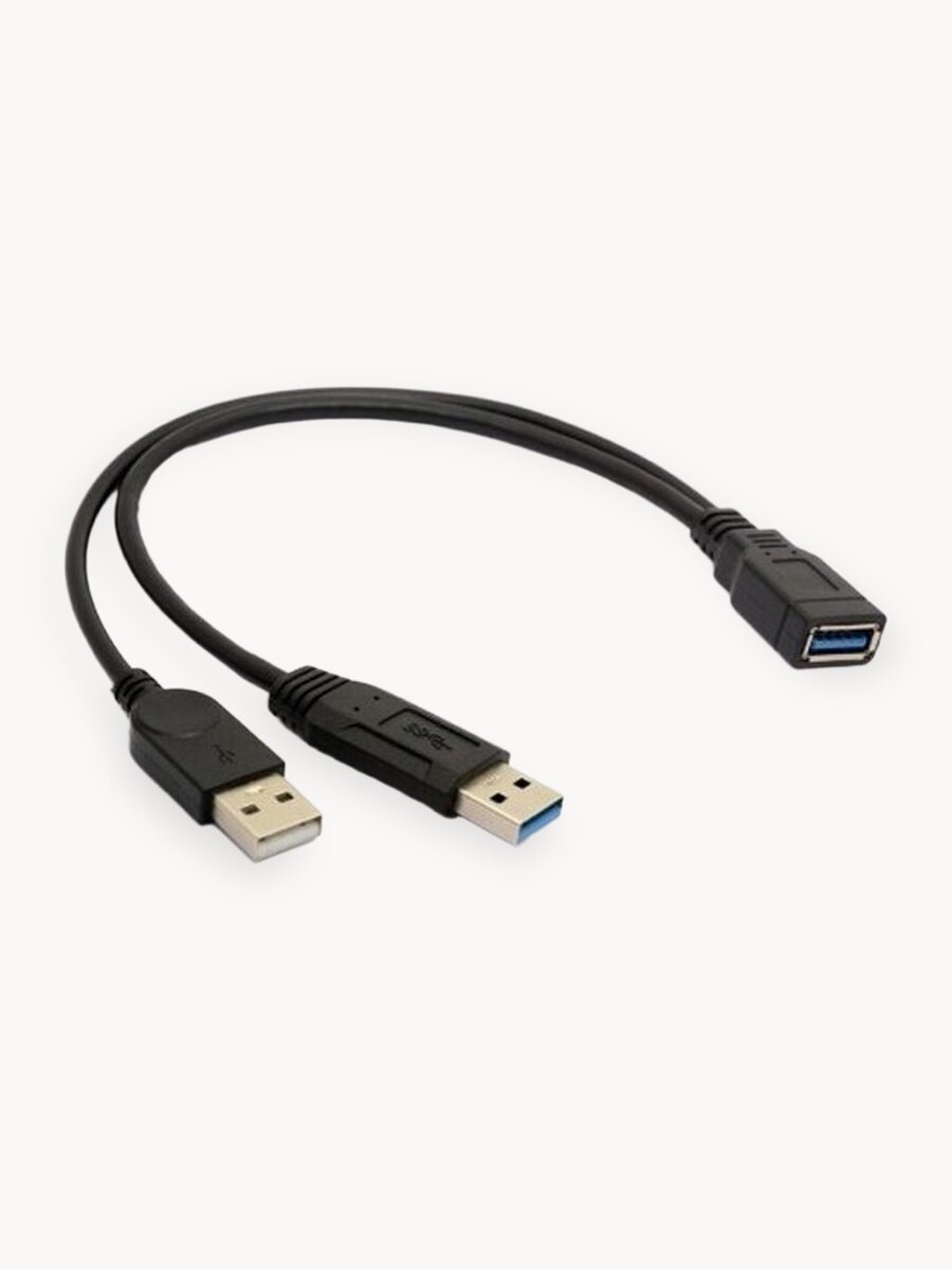 Кабель Ks-is USB 3.0 M-F с питанием (KS-447)