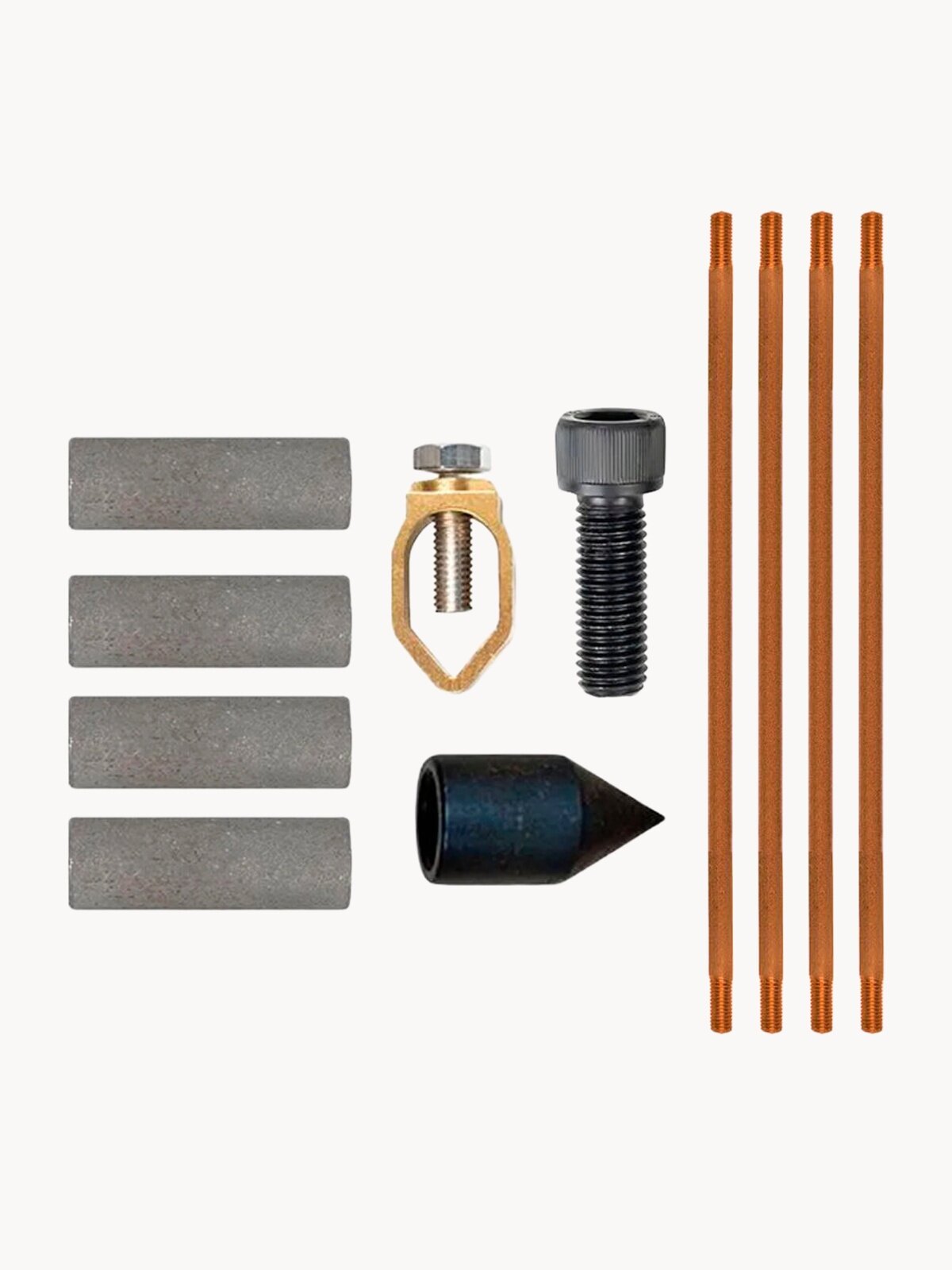 Комплект заземления Grounding kit 6м из омеднённой стали диаметром 14 мм