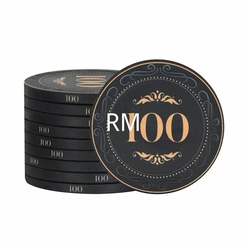 Керамические фишки для покера и турниров Техасского Холдема, набор с металлической сердцевиной 43 мм и дилерской кнопкой