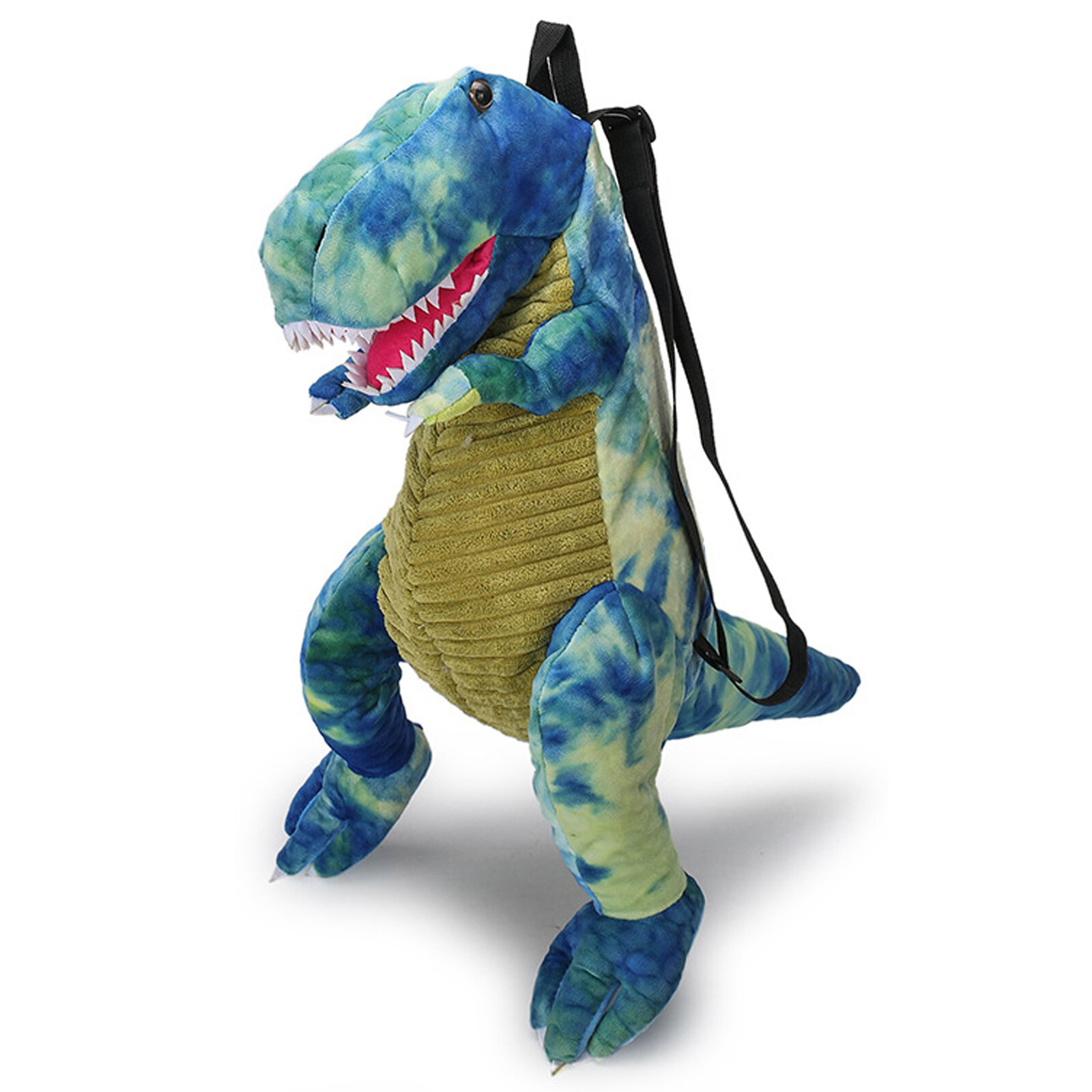 Рюкзак в виде динозавра Тираннозавра Рекса для детей и малышей, плюшевая игрушка-динозавр, подарок на день рождения или Рождество, синий.