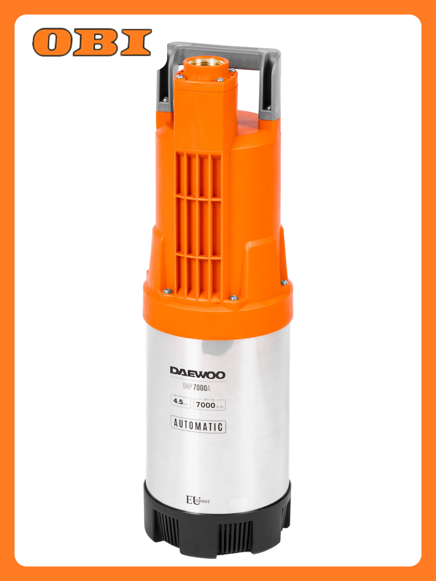 Насос колодезный погружной DAEWOO "DHP 7000", 1100Вт, глубина погружения до 12м