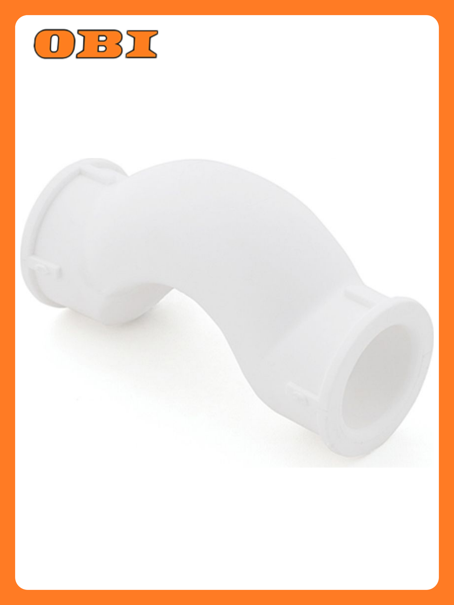 Обводное колено RTP, с муфтой, полипропилен, 20мм, 40см, белое