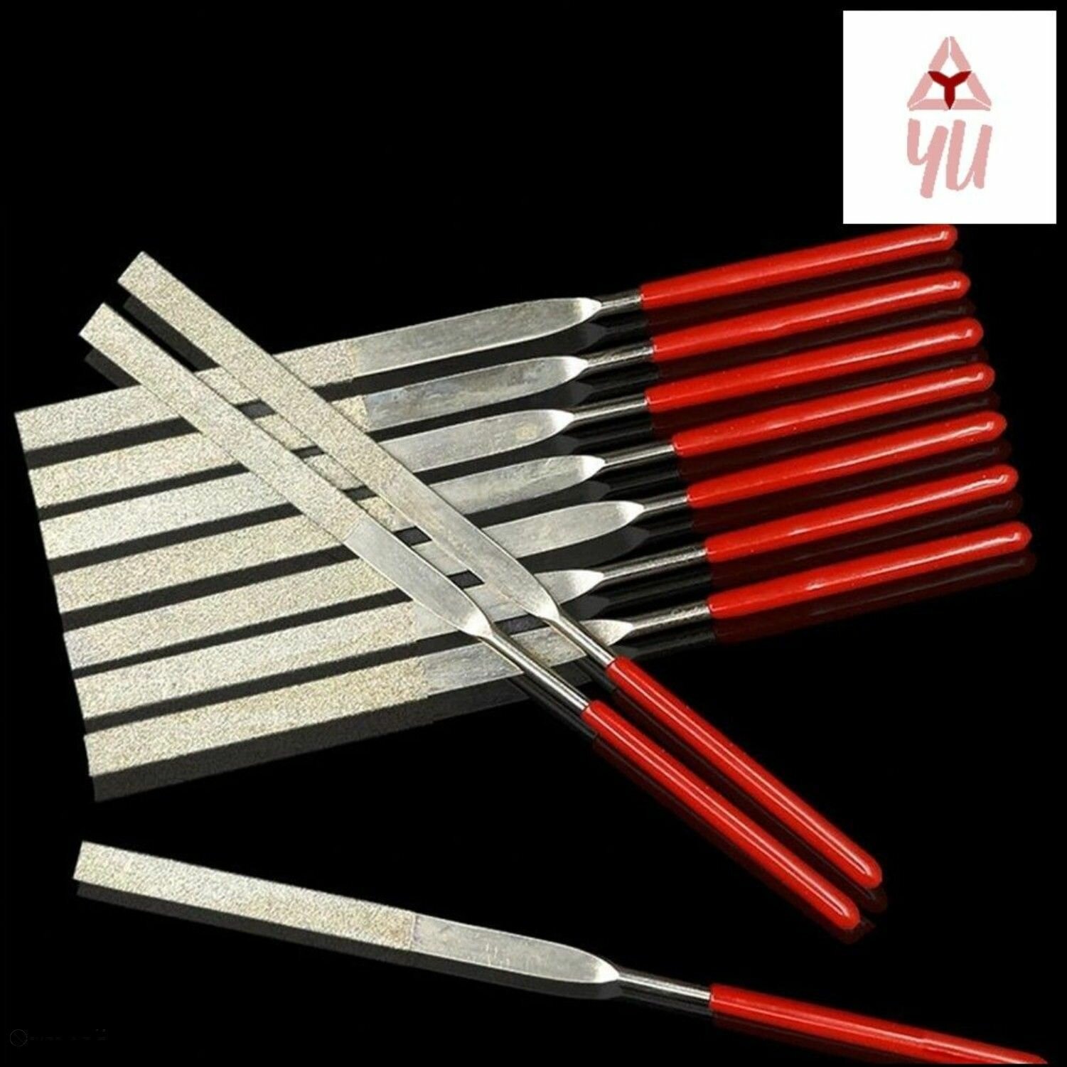 Эксклюзивный набор из 10 алмазных игольчатых надфилей 140 мм для деликатного удаления заусенцев