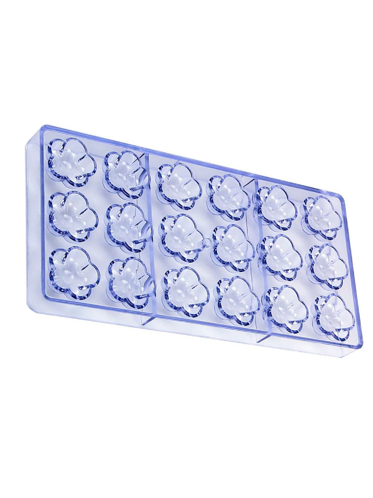 Форма для пищевого шоколада 18-ти слотная форма для цветов для выпечки и кондитерских изделий