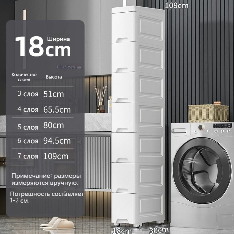 Комод, 5 ящ, 18х30x80 см