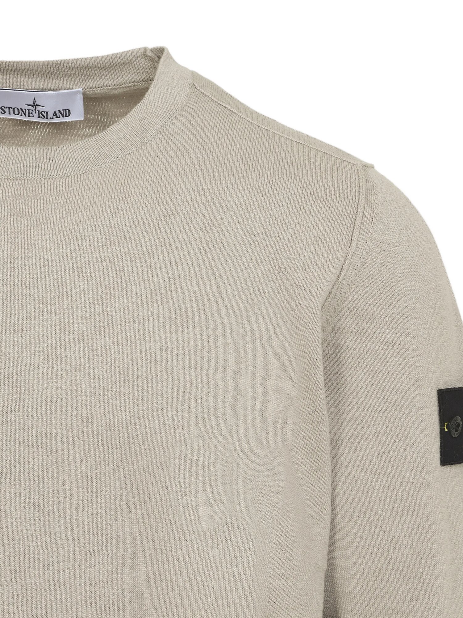 Свитер Stone Island Logo-patch crew-neck sweater, размер M, , разноцветный — фото 1