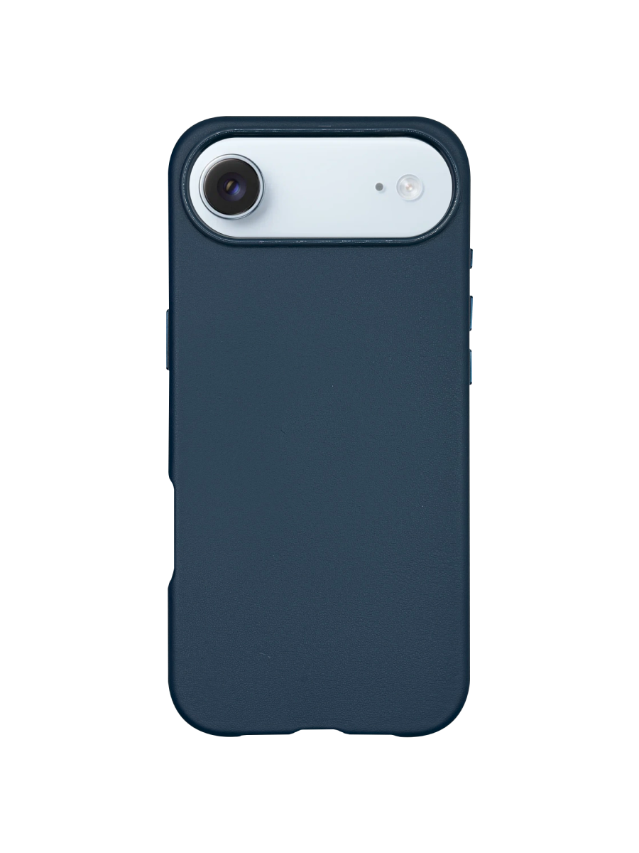 Кожаный чехол Магсейф для iPhone Air Dark Blue / Leather Case Магсейф для Айфон Аир / Синий
