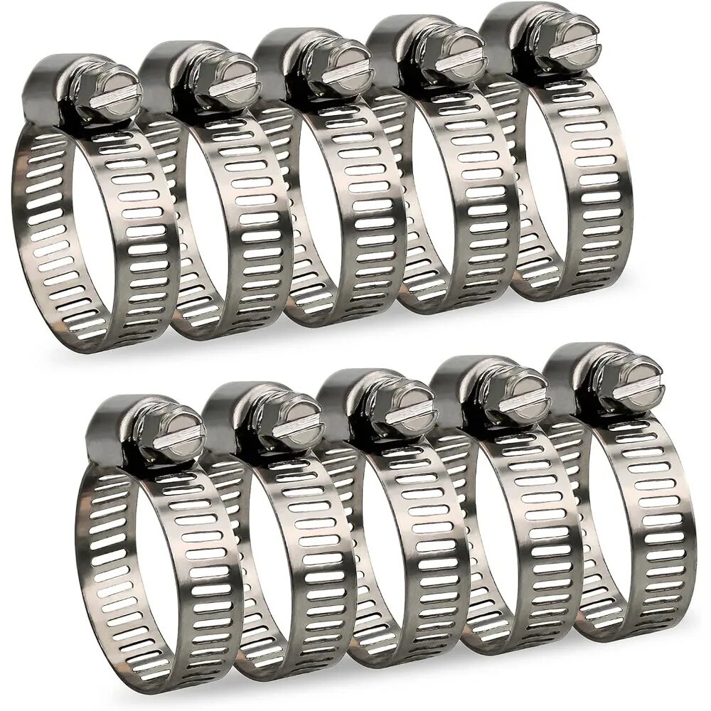 Комплект зажимов из нержавеющей стали 21-38 мм