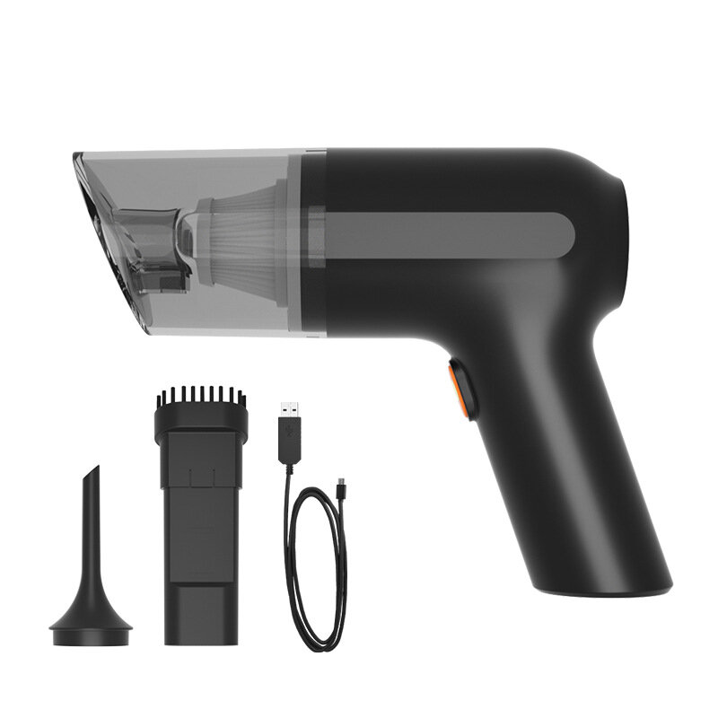 Беспроводной автомобильный пылесос с функцией выдува и всасывания, интегрированный, высокомощный, бесщеточный, портативный ручной пылесос с высокой всасывающей способностью для автомобилей