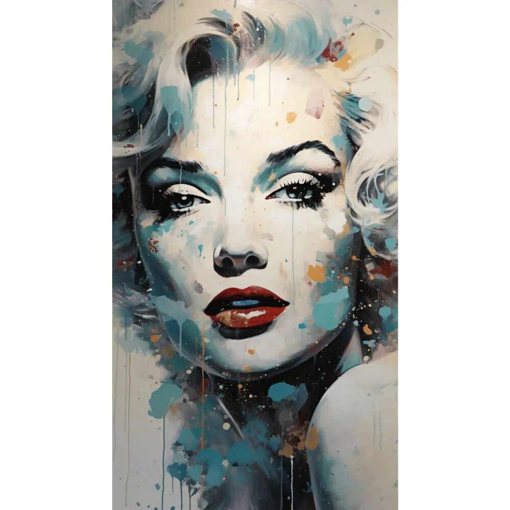 Алмазная Картина "Мэрилин Монро" 40х50 См Алмазная Вышивка / Картина Стразами Подарков