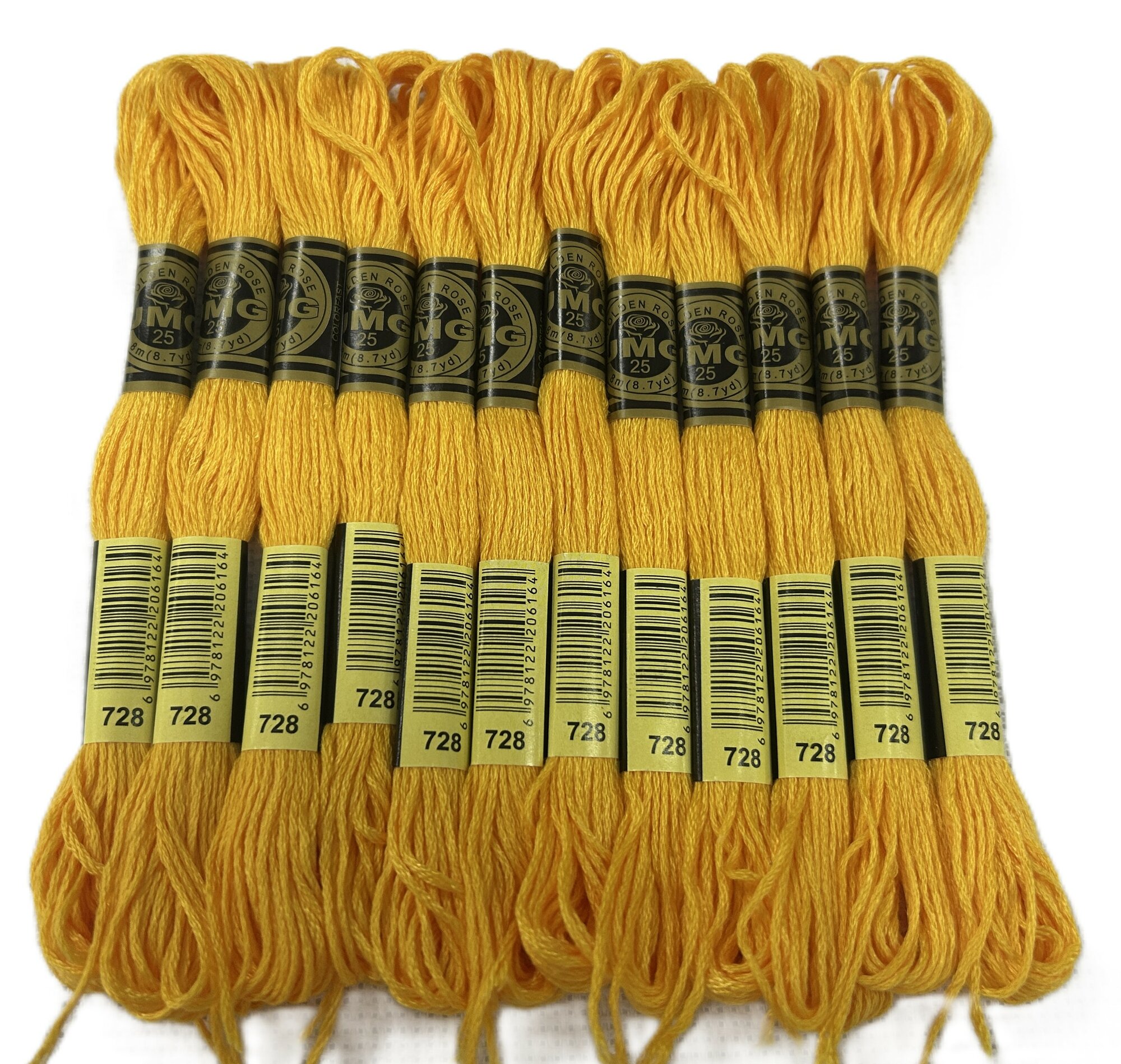 Нитки для вышивания JMC мулине (150-3866) 100% полиэфир 12 штук x 8 м