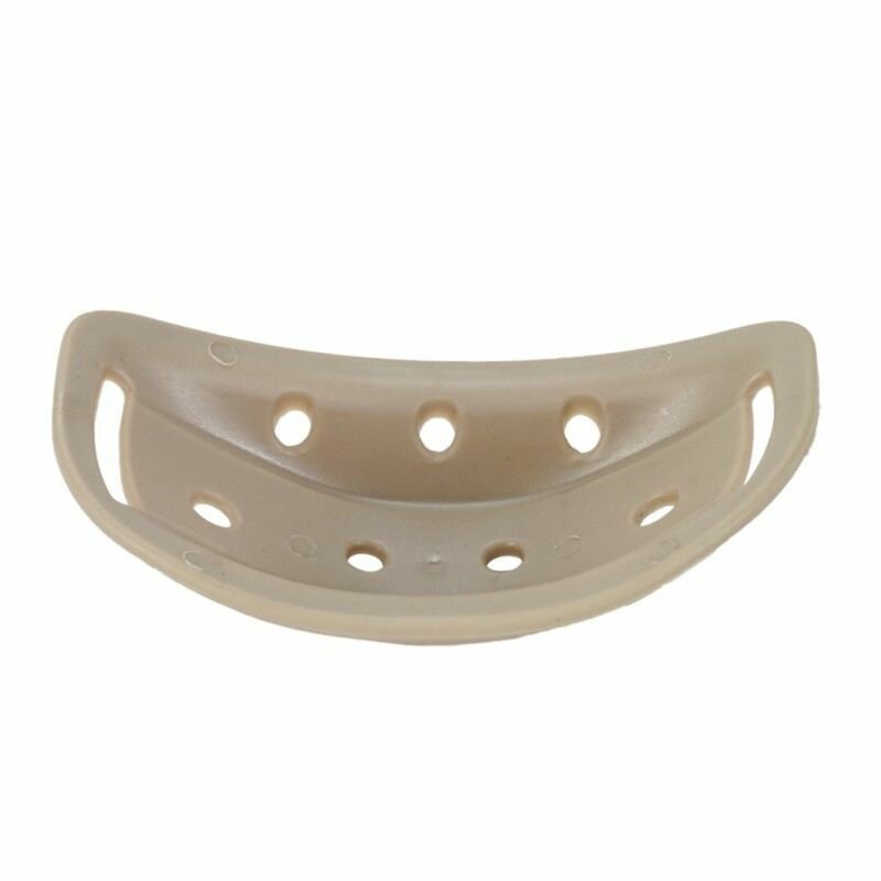 Подставка для подбородка ретро-шлема увеличенная и утолщенная экологически чистая силиконовая подставка шлема-грязно-белый