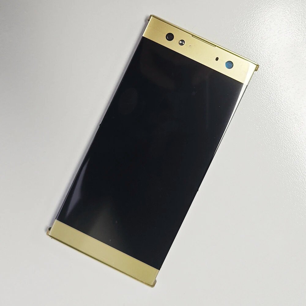 Оригинальный 6,0-дюймовый ЖК-дисплей для Sony Xperia XA2 Ultra, сенсорный ЖК-дисплей Gold With Frame