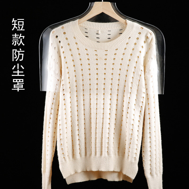 Магазин одежды Пылезащитный чехол для одежды Прозрачный мешок для пыли Пластиковое домашнее пальто средней длины