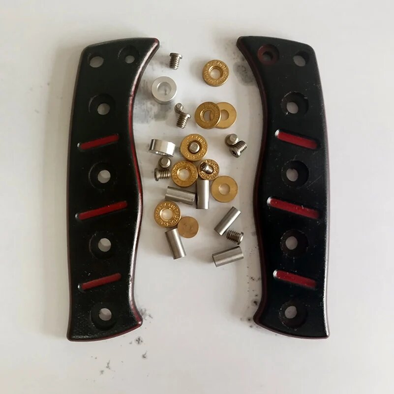 Весы для ножей Adamas 375, G10, черно-красные 1 Pair Black-Red