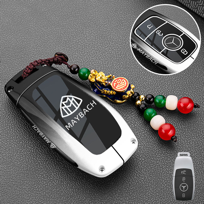 Подходит для чехла ключа Maybach GLS450 600 Mercedes-Benz S480 S-Class S450L 580 Car S500L с металлической пряжкой