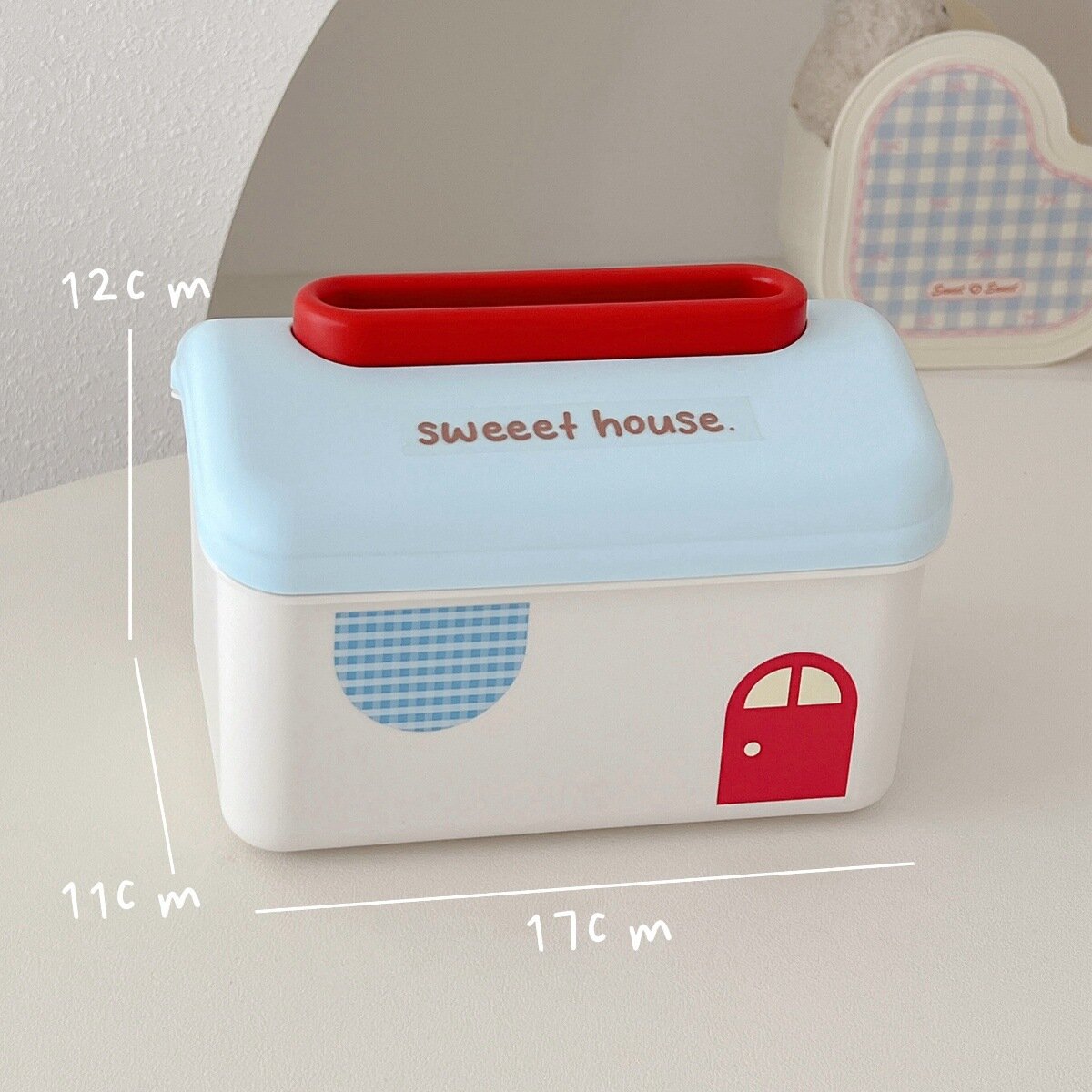 2025 Новая модель маленькой настольной коробки для салфеток для дома, гостиной, кофейного стола, весенняя коробка для салфеток, милый настольный органайзер для мелочей