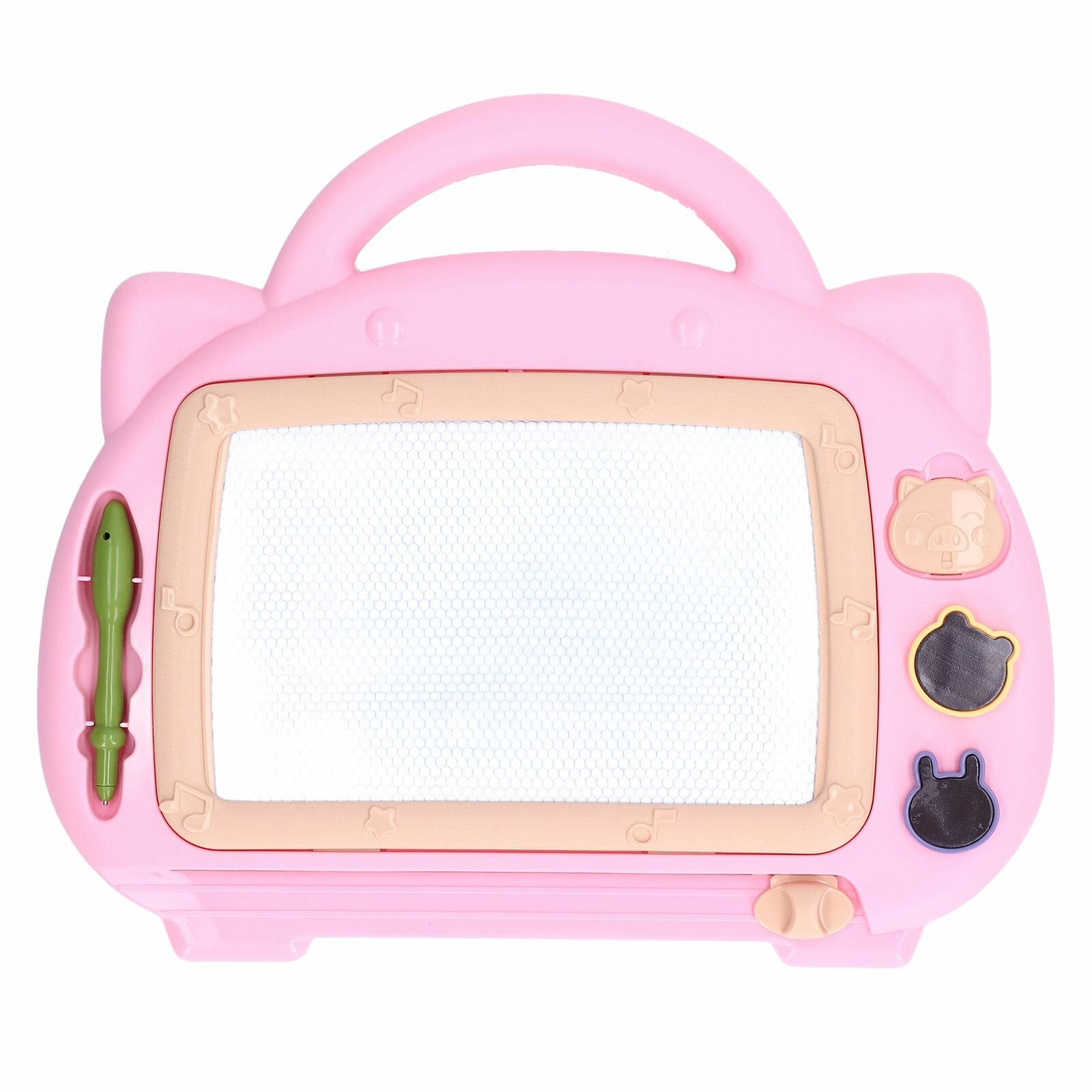 Плоская розовая магнитная доска, стираемая, 3+