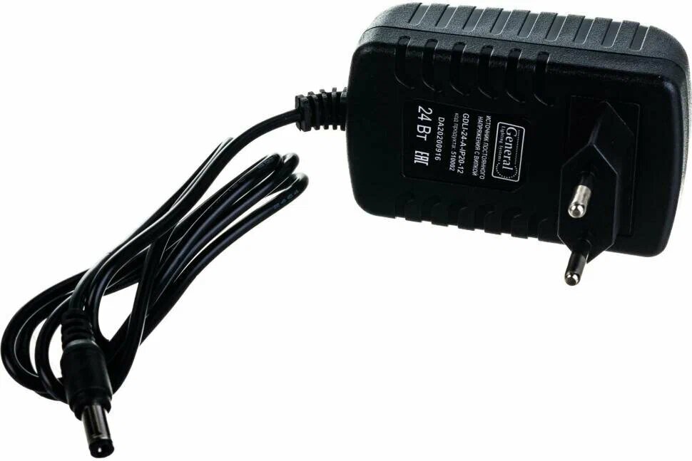 Драйвер (блок питания) для св/д ленты с вилкой 12V 24W IP20 94*60*70 мм