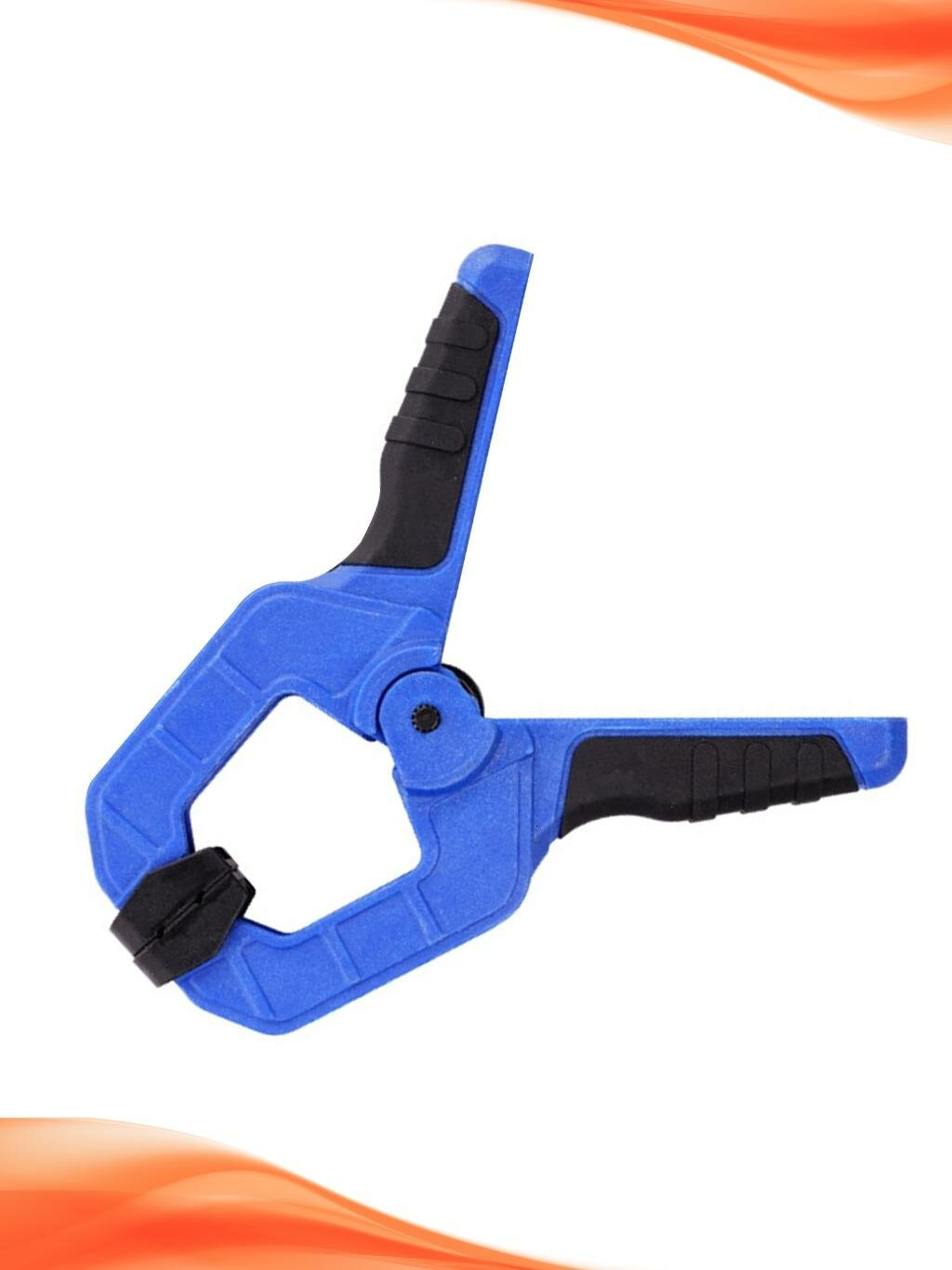 Струбцина для деревообработки с резиновыми накладками и эргономичной ручкой, 4 дюйма