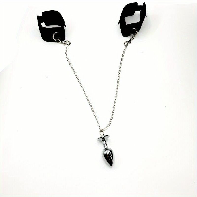 Крюк анальный БДСМ с поводком и ошейником