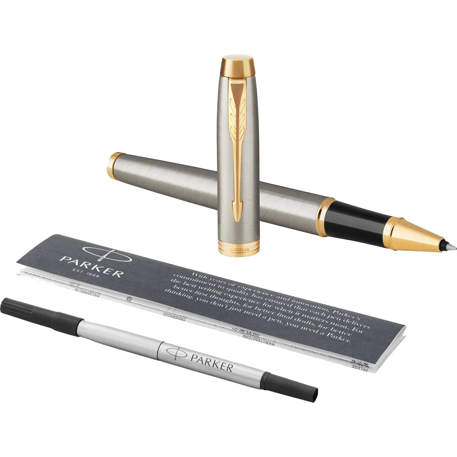 Роллер PARKER IM Brushed Metal GT 1931663 — фото 1