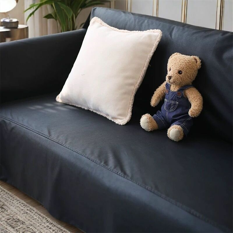 Чехол для дивана для домашних животных, водонепроницаемый, устойчивый к мочеиспусканию, не прилипающий, из ткани для кошачьей шерсти, нескользящий кожаный чехол, универсальный чехол для дивана на все сезоны