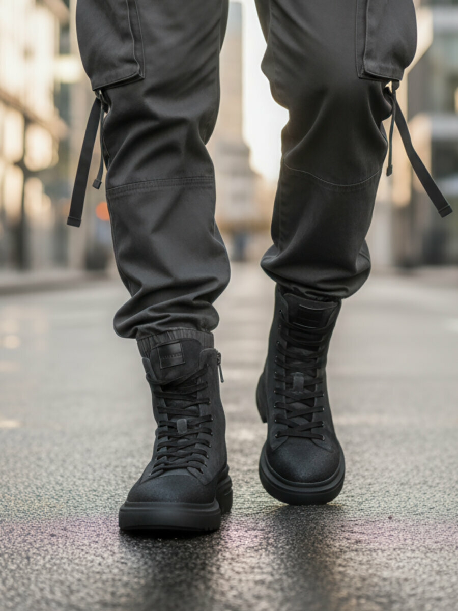 Ботинки берцы утепленные мужские треккинговые