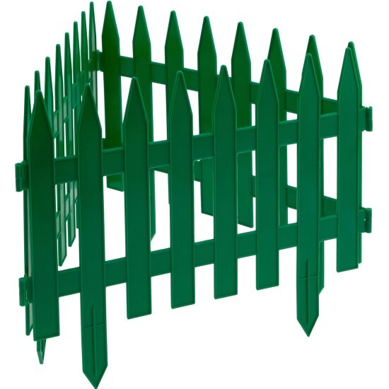 Забор декоративный Palisad 28 x 300 см, зеленый 65005