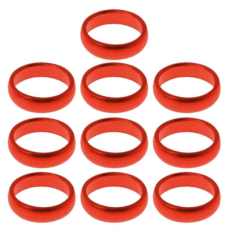 Алюминиевые защитные кольца для древков дротиков, 10 шт, красный