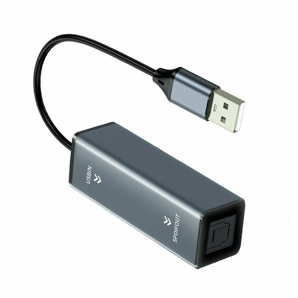 Адаптер USB A на SPDIF для ТВ, ПК и ноутбуков