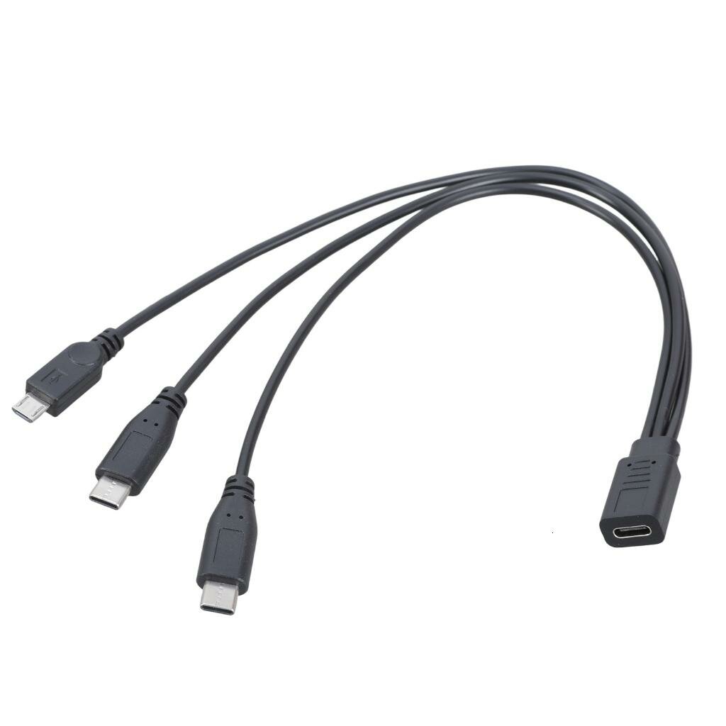 Кабель USB C на 2 Type-C и 5Pin USB