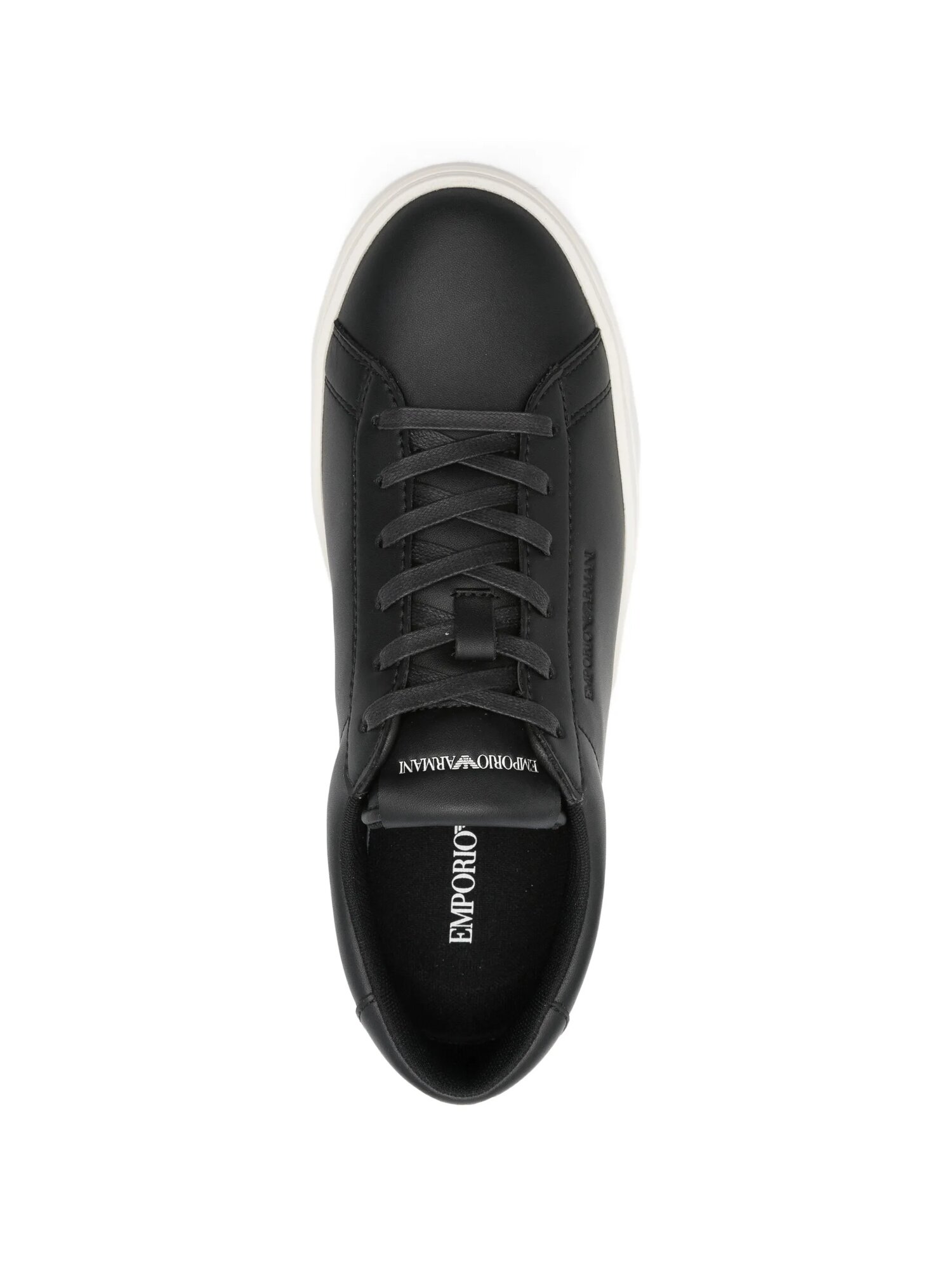 Кроссовки EMPORIO ARMANI Lace-up sneakers, размер 7, черный — фото 1