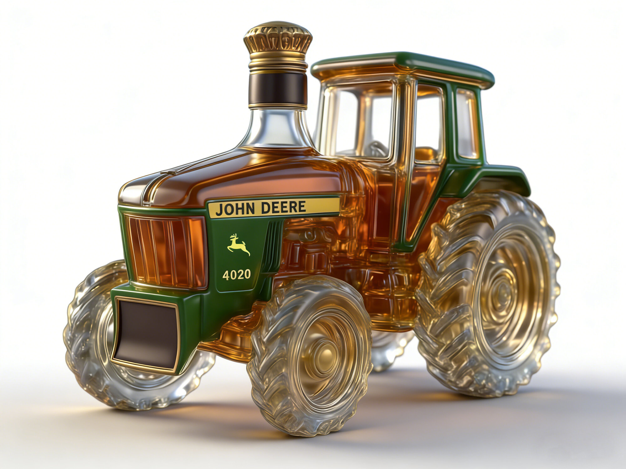 Whiskey bottle, Прозрачная бутылка для вина, Бутылка тракторного виски