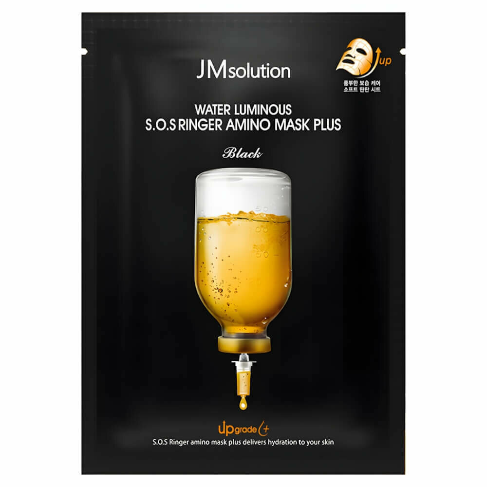 Укрепляющая маска с аминокислотами JM Solution Water Luminous S.O.S. Ringer Amino Mask Black, 30 мл.