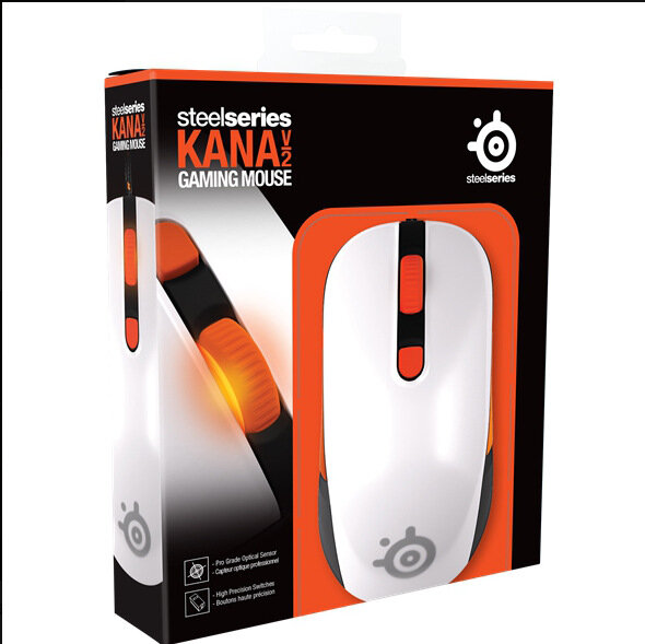 SteelSeries sairui kana V2 Мышь проводная мышь игровая мышь применима для настройки макросов нажимной пистолет Белая