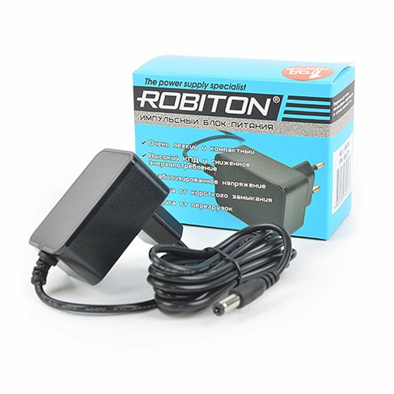 Адаптер/блок питания Robiton IR9-9W 5,5x2,5/12 (+) 15696
