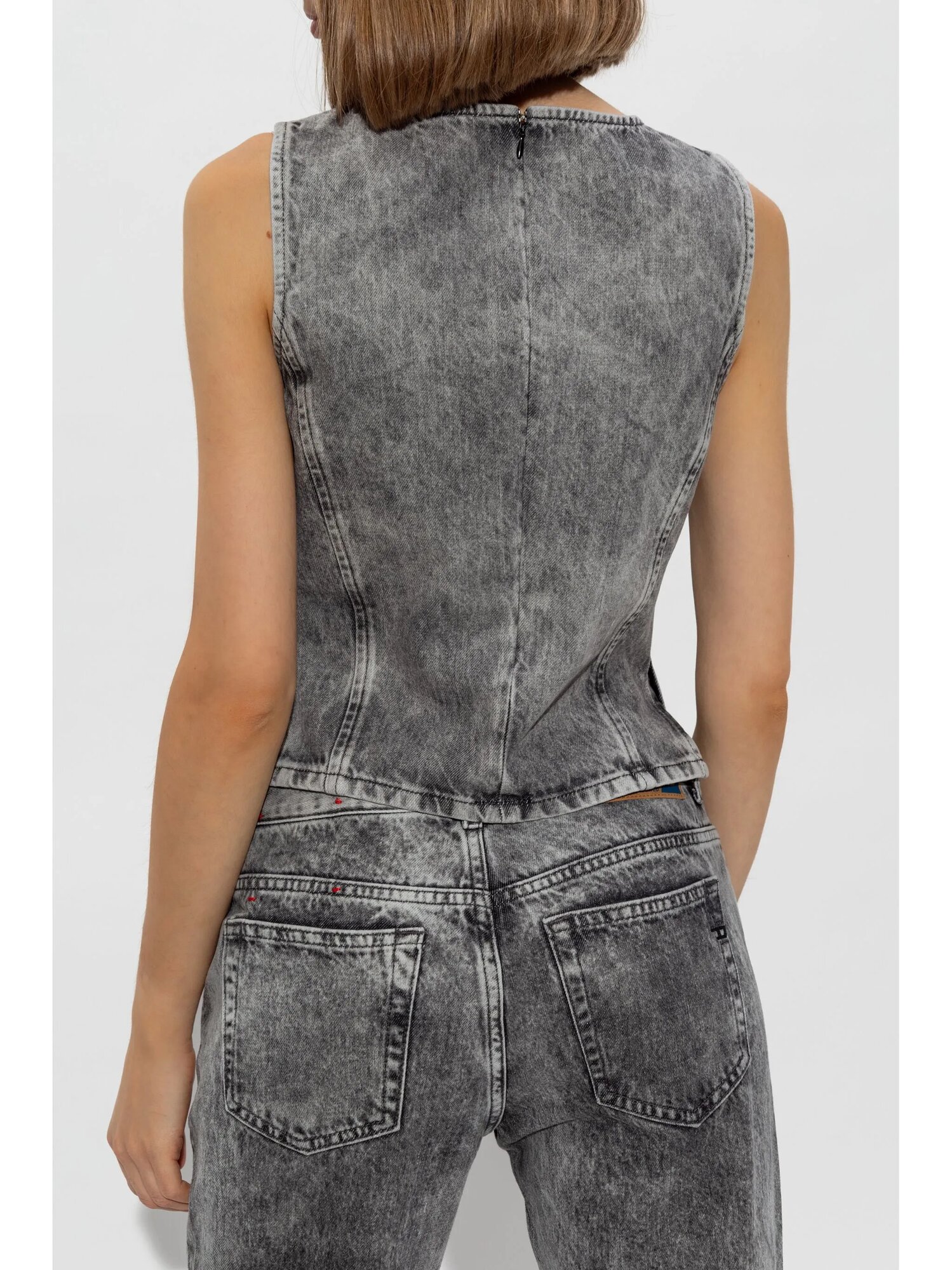 Топ DIESEL De-Pinar-S, размер L, серый — фото 1