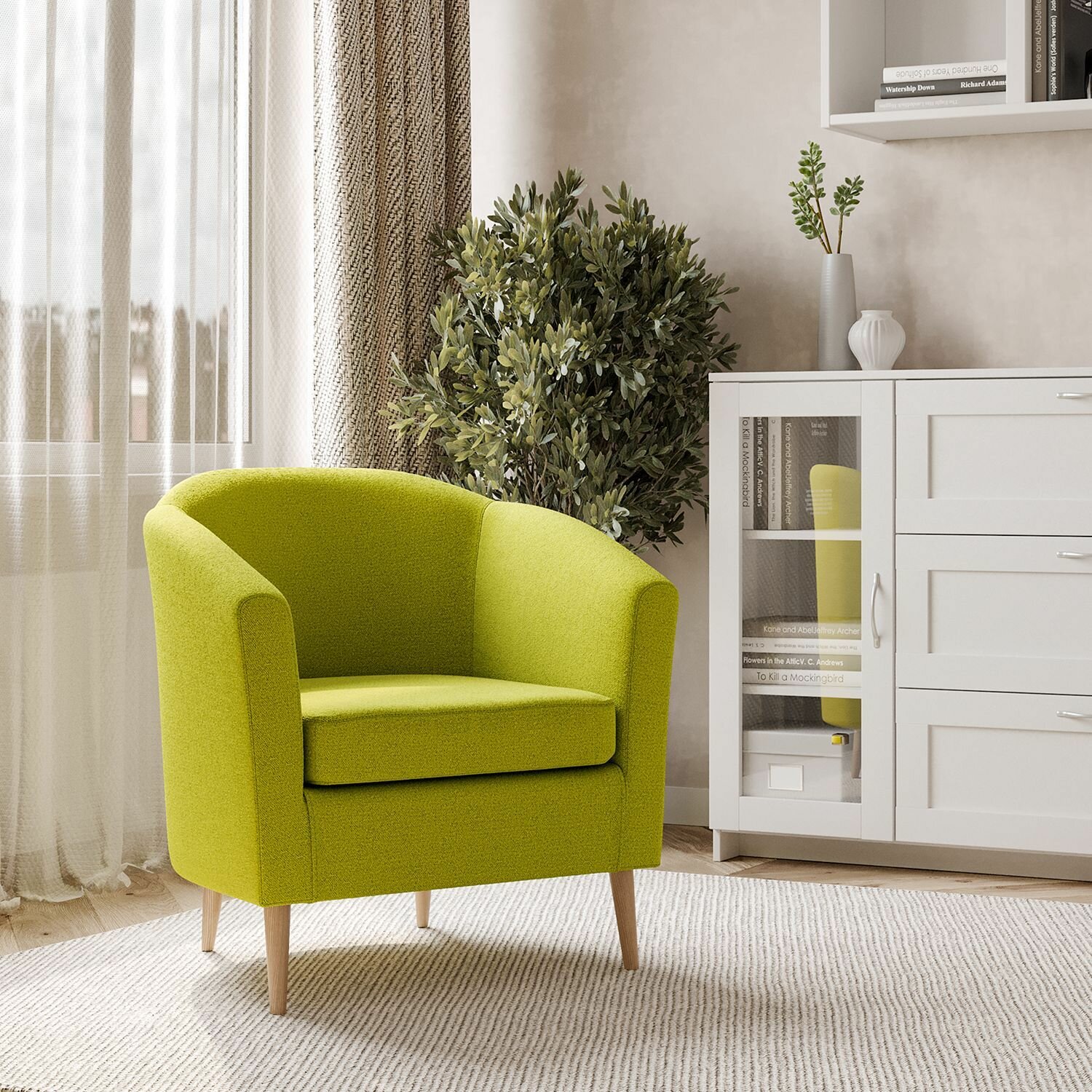 Кресло для отдыха тунне, 78х68х76 см, лайм, ГУД лакк