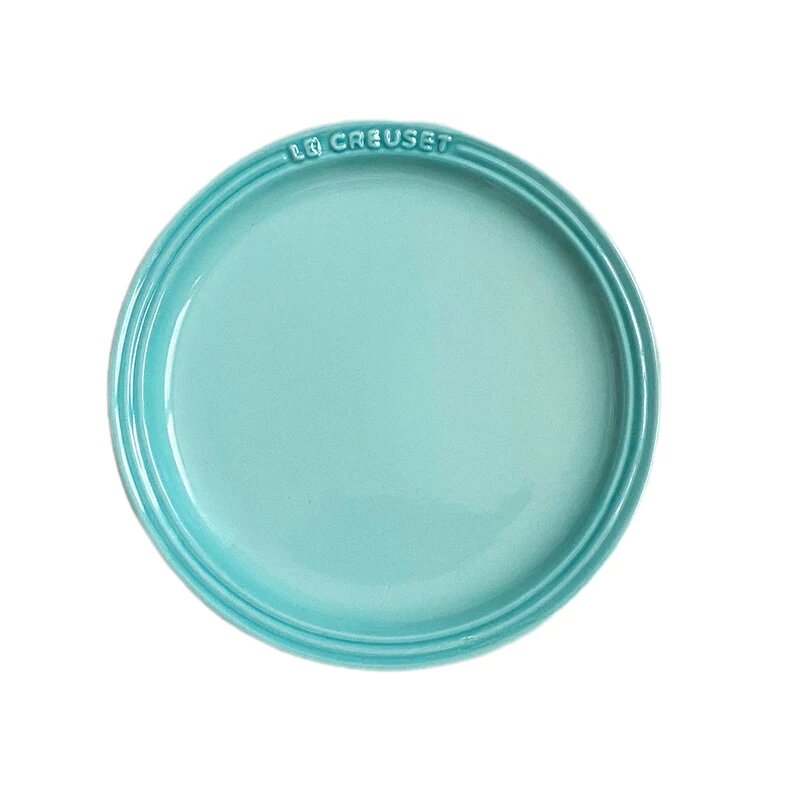 Фарфоровая тарелка Le Creuset 23 см в голубом цвете со стандартной упаковкой