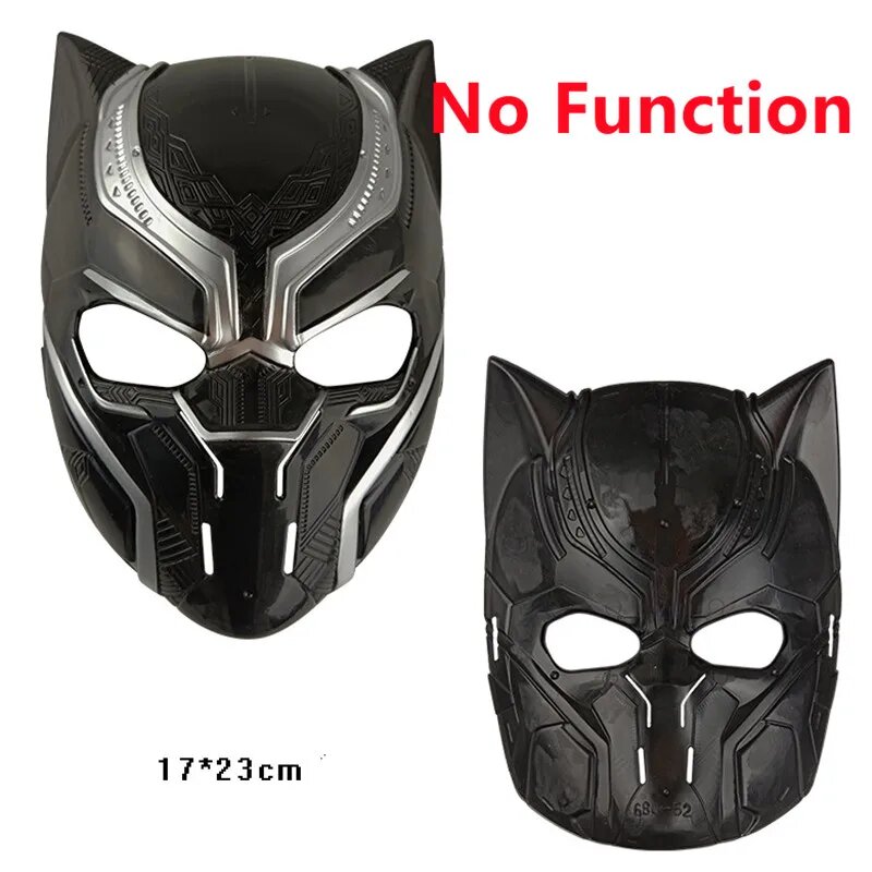 Мстители, черная фотография, игрушка, супергерой, светодиодные маски, косплей, Хэллоуин, реалистичный фотореквизит для взрослых и детей