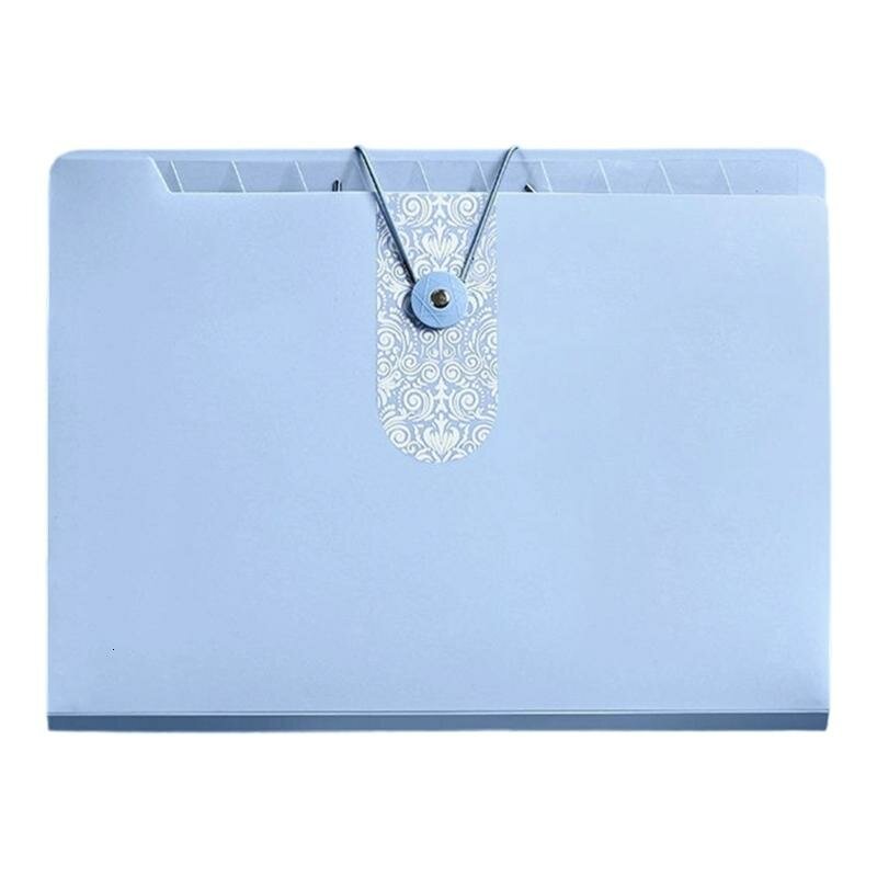 Папка-органайзер на 12 карманов, формат А4, Синий - 12 этаж