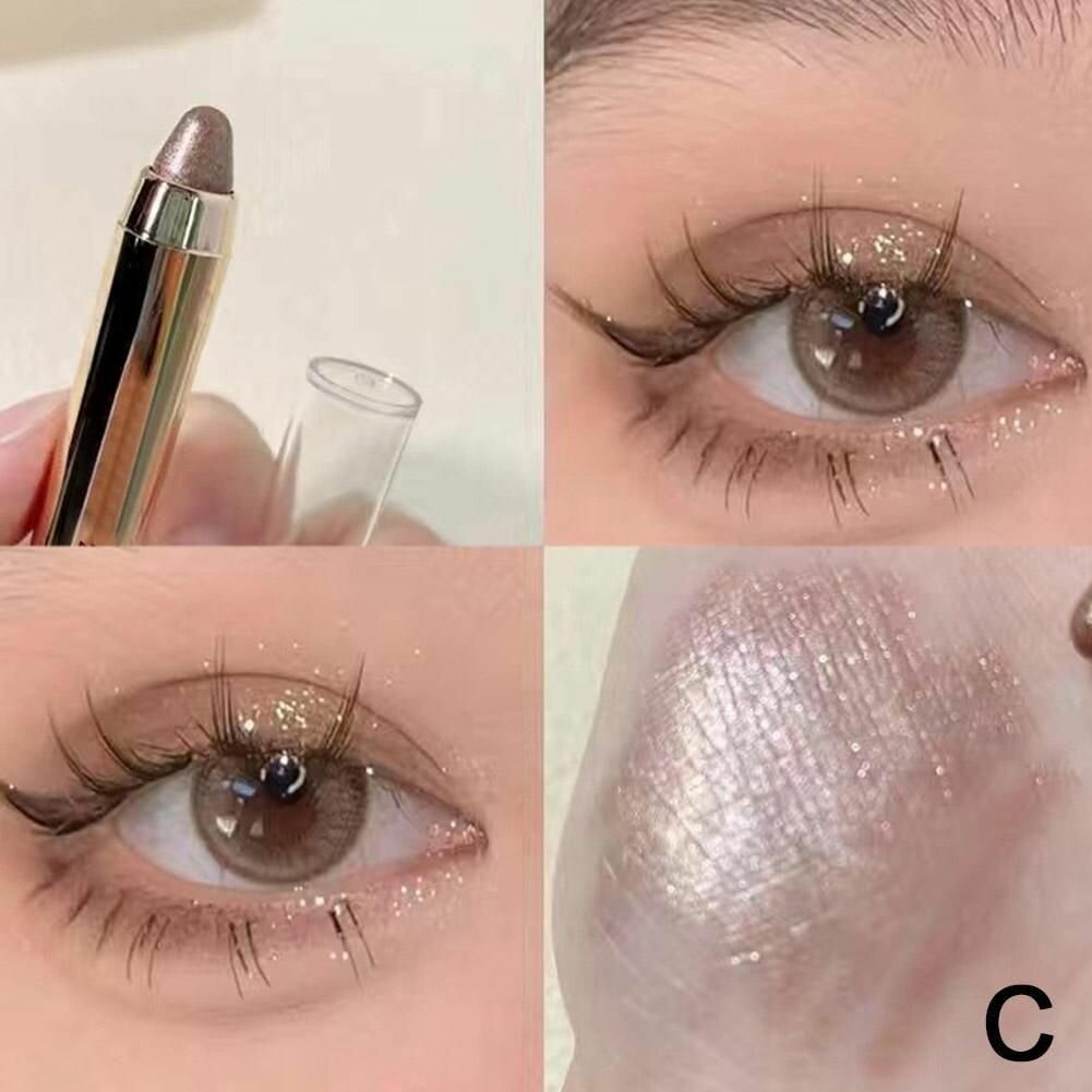 Двусторонний карандаш для глаз MYHO, стойкая тушь и хайлайтер с эффектом сияния, бальзам для век без растекания, для ленивого макияжа